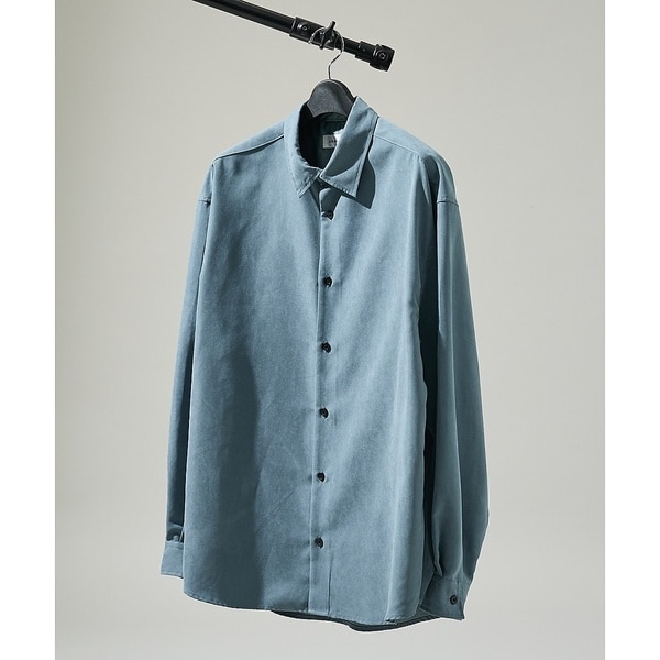 アバハウス（ABAHOUSE）/スエードタッチ オーバーサイズ レギュラーカラーシャツ