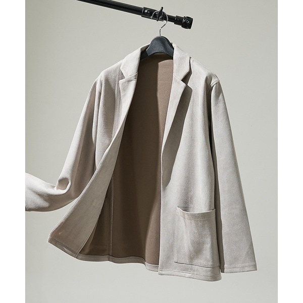 アバハウス（ABAHOUSE）/【セットアップ対応】ネオスエード ジャケット カーディガン / ダンボールニット