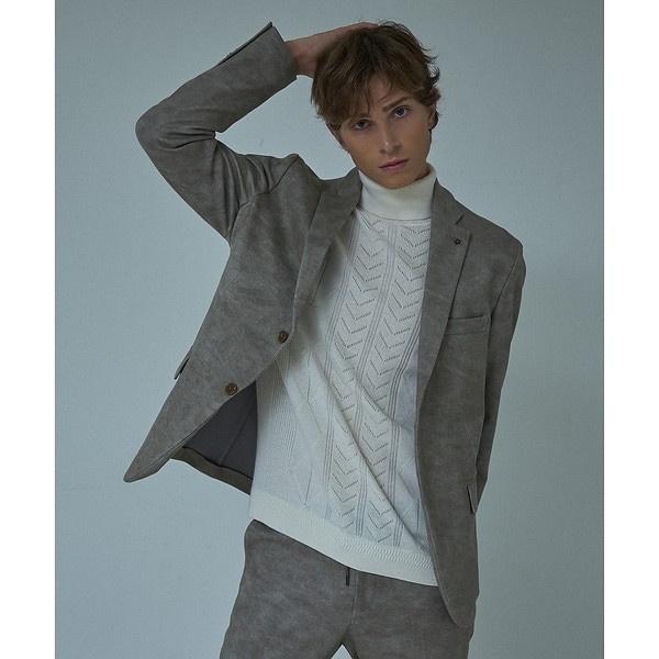 アバハウス（ABAHOUSE）/【セットアップ対応】Down Fabric フェードスエード ジャケット / F