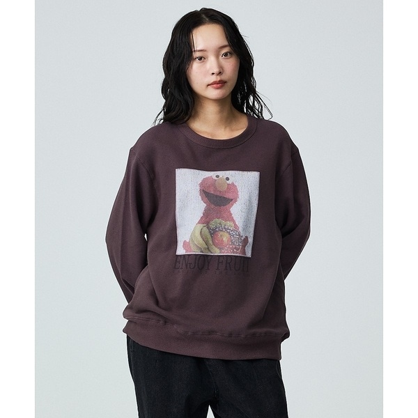 アバハウス（ABAHOUSE）/【FRUIT OF THE LOOM】ロングスリーブ甘編み裏毛3/ELMO/ユニ