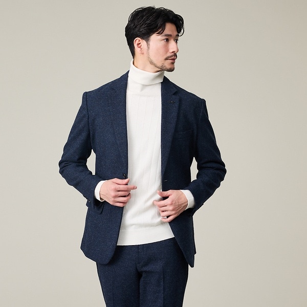 アバハウス（ABAHOUSE）/【カシミヤブレンド】ウール ツイルジャケット / セットアップ対応