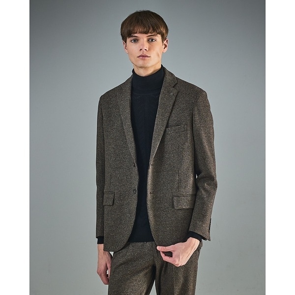 アバハウス（ABAHOUSE）/【セットアップ対応】WOOL×COTTON ムリネ ジャージー ジャケット /