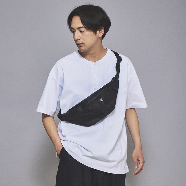 アルフレッド・バニスター（alfredoBANNISTER）/【一部店舗＋WEB限定】レザー調 素材切替 ウエストポーチ/ボディバッグ