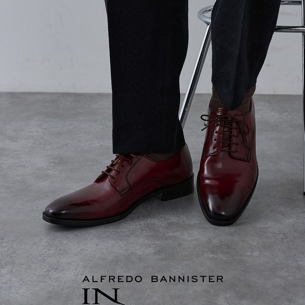 アルフレッド・バニスター（alfredoBANNISTER）/セミスクエアトゥ 外根 プレーントゥ ドレス シューズ