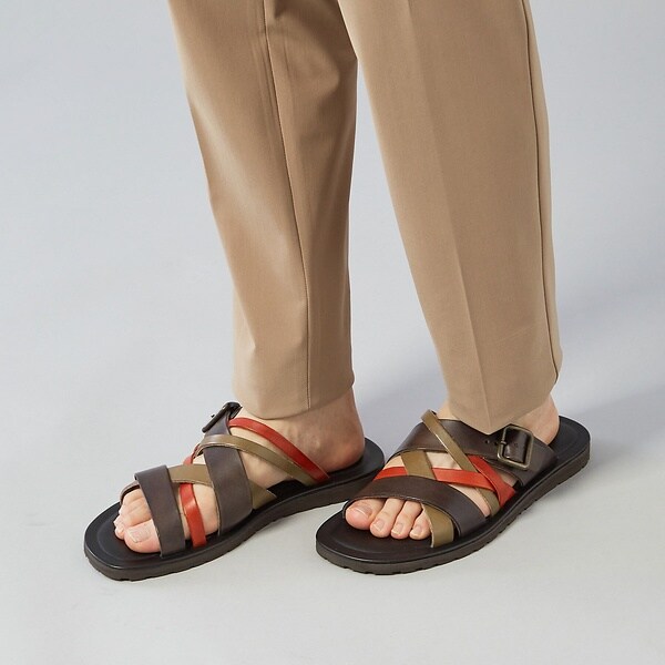 アルフレッド・バニスター（alfredoBANNISTER）/マルチクロス レザーサンダル