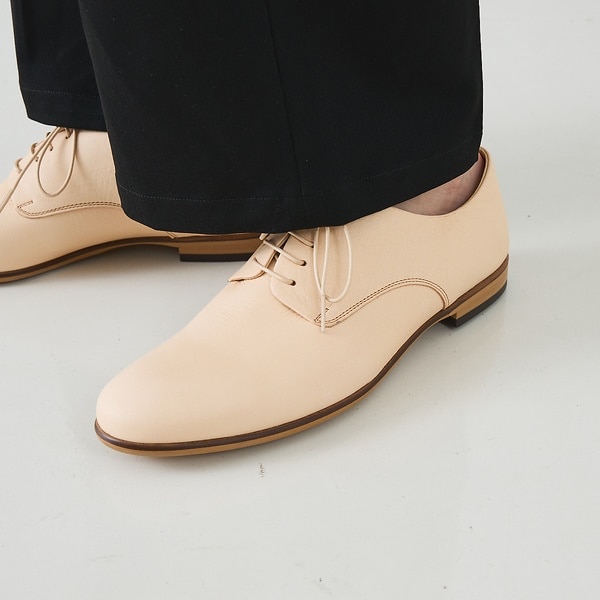 アルフレッド・バニスター（alfredoBANNISTER）/【ヌメ革】ソフトレザー カウンターレス プレーントゥシューズ