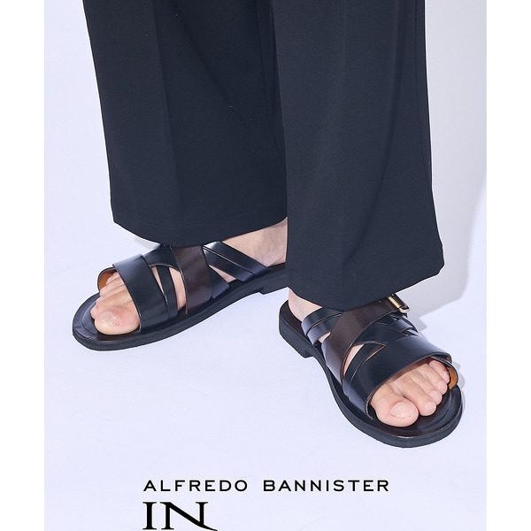 アルフレッド・バニスター（alfredoBANNISTER）/【WEB別注】マルチクロスレザーサンダル