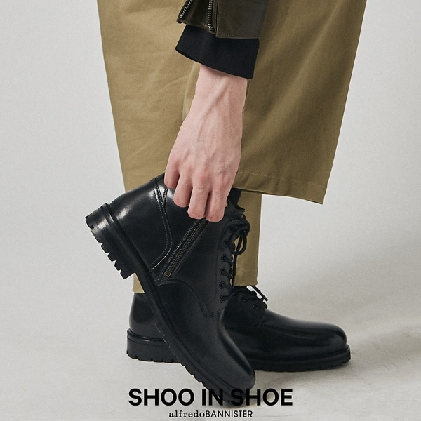 アルフレッド・バニスター（alfredoBANNISTER）/タンクソール ダブルジップ ブーツ