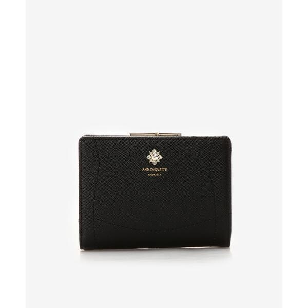 アンドシュエット（& chouette）/ビジュー口金二つ折り財布