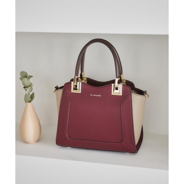 アンドシュエット（& chouette）/バイカラーハンドル金具トート