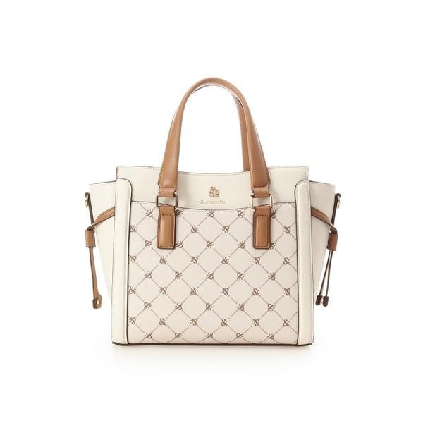 アンドシュエット（& chouette）/モノグラム バイカラーハンドバッグ