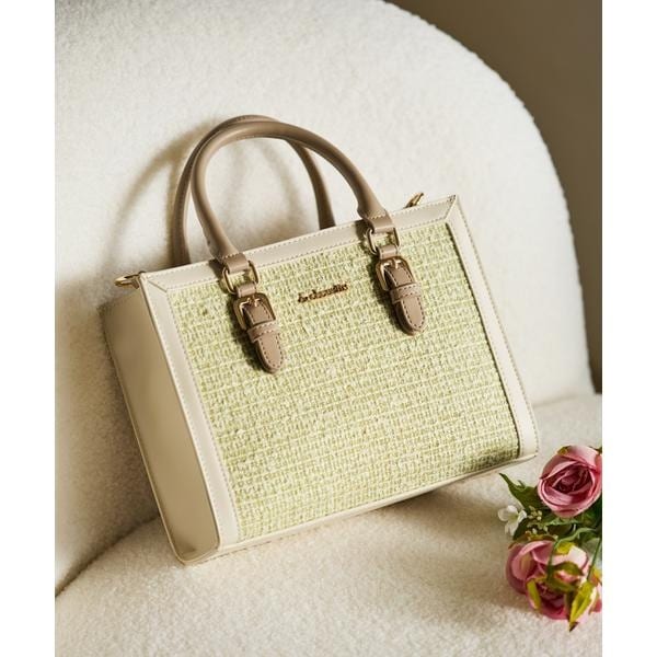 アンドシュエット（& chouette）/ツイードスクエアバッグ