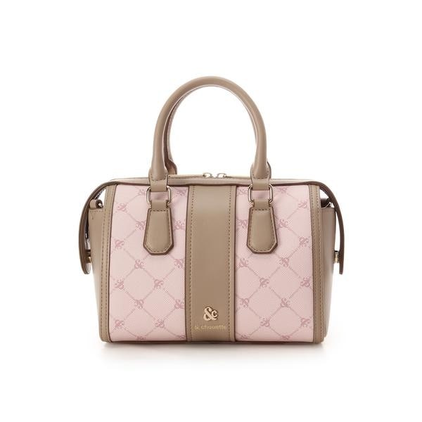 アンドシュエット（& chouette）/モノグラム ミニボストンバッグ