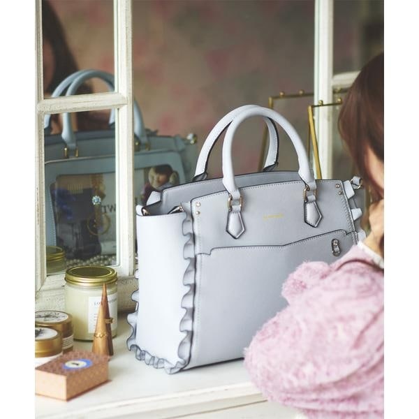 アンドシュエット（& chouette）/《推し事バッグ》クリアポケット付きトートバッグ