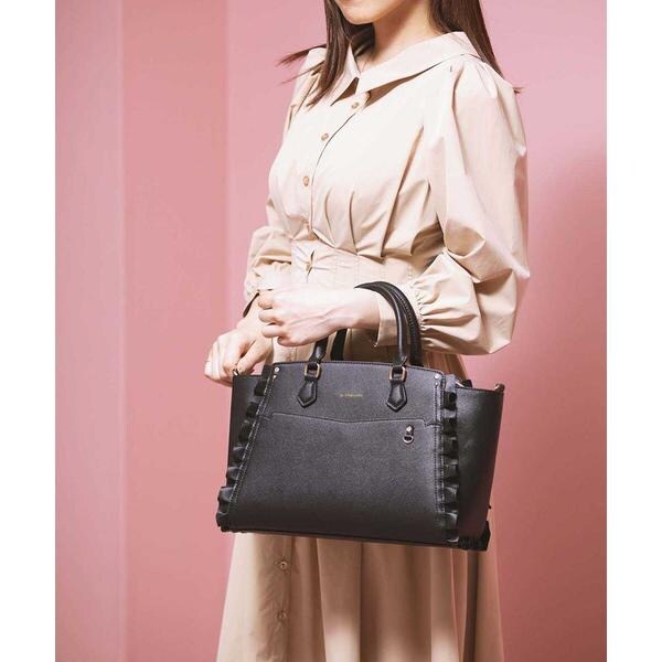 アンドシュエット（& chouette）/《推し事バッグ》クリアポケット付きトートバッグ