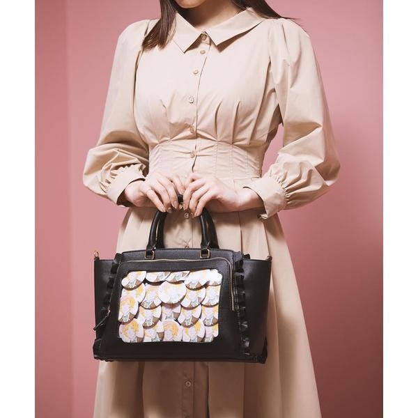 アンドシュエット（& chouette）/《推し事バッグ》クリアポケット付きトートバッグ