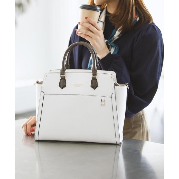 アンドシュエット（& chouette）/《推し事バッグ》クリアポケット付きスクエアトートバッグ