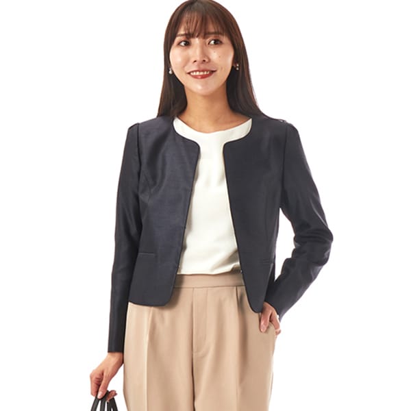 アンフィニ（INFINE）/結婚式 お呼ばれ 顔合わせ パーティー 謝恩会 入学 卒業 二次会 シャンタンジャケット