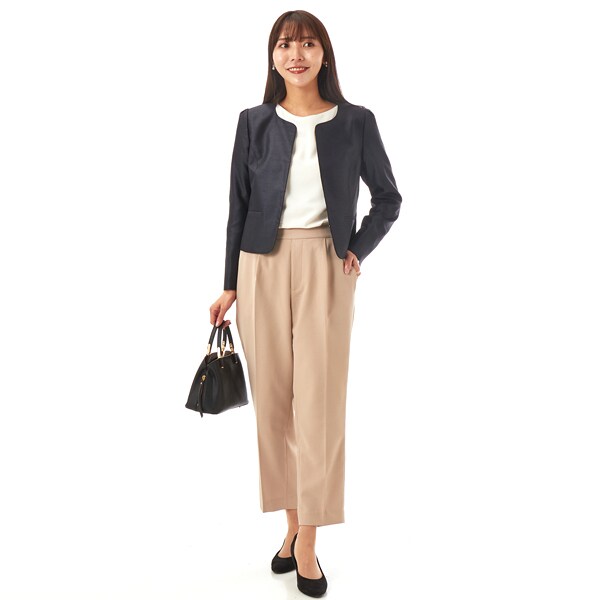 アンフィニ（INFINE）/結婚式 お呼ばれ 顔合わせ パーティー 謝恩会 入学 卒業 二次会 シャンタンジャケット アンフィニ（INFINE）/結婚式 お呼ばれ 顔合わせ パーティー 謝恩会