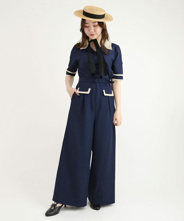 アンアナザーアンジェラス/バイカラーマリンオールインワン【洗える】