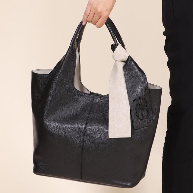 ベース（BASE）/【ROBERTA GANDOLFI】イタリア製 カーフスキン2WAYトートバッグ(L)