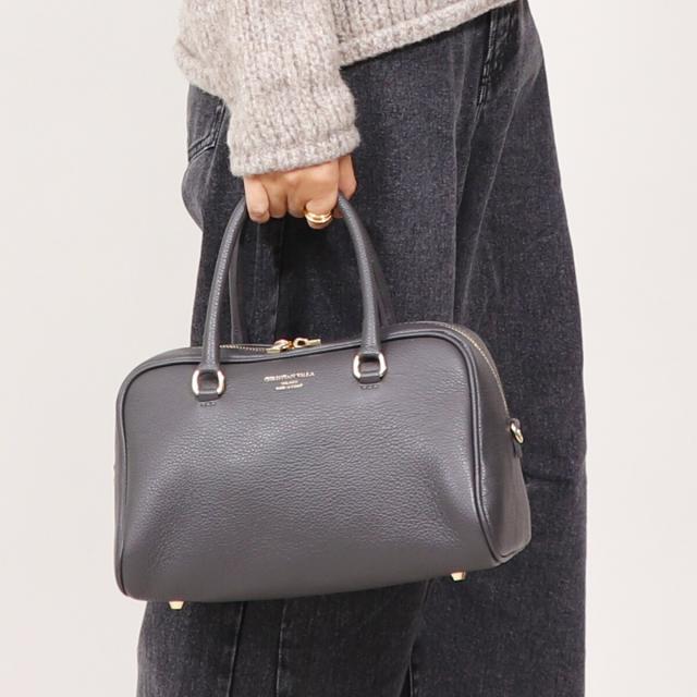 ベース（BASE）/【イタリア製】【本革】【CHRISTIAN VILLA】 カーフレザー 2WAY ミニボストンバッグ