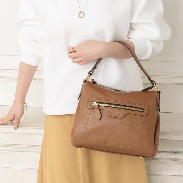 ベース（BASE）/【Gianni Conti】【本革】イタリア製 カーフレザー 2WAY ショルダーバッグ