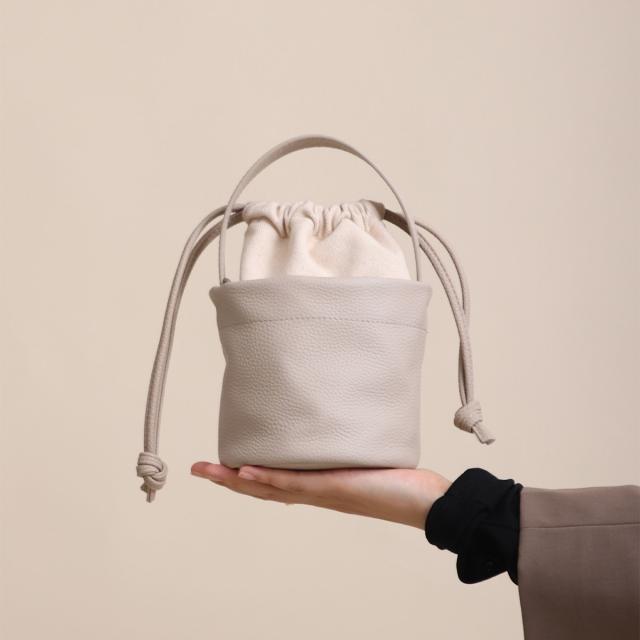 ベース（BASE）/【本革】2WAY ミニショルダーバッグ 巾着 ミニショルダー