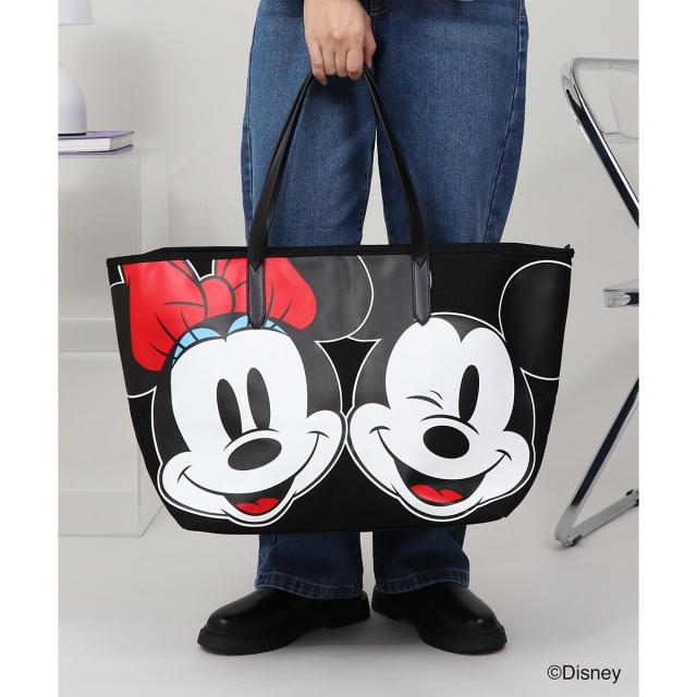 ベース（BASE）/【 Disney / ディズニー 】 ミッキーマウス ＆ ミニーマウス キャンバストート 大