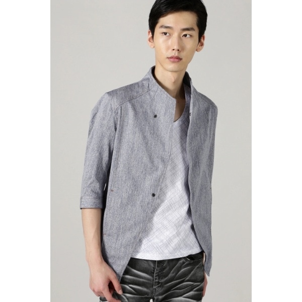 トルネードマート（TORNADO MART）/TORNADO MART∴デニムライクツイルワイヤーシャツ