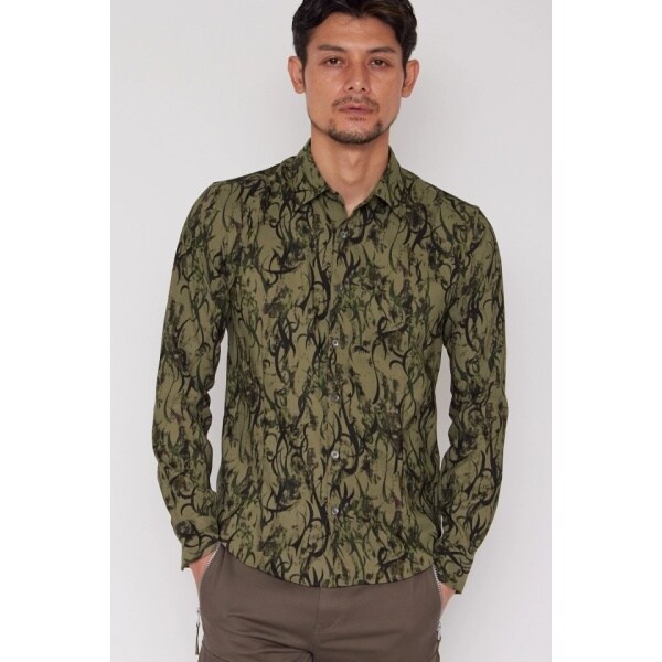 トルネードマート（TORNADO MART）/TORNADO MART∴トライバルカモプリントシャツ