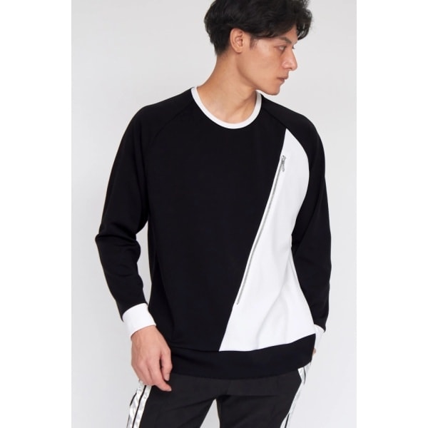 トルネードマート（TORNADO MART）/TORNADO MART∴バイカラーZIPアクセントプルオーバー