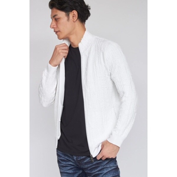 トルネードマート（TORNADO MART）/TORNADO MART∴アストラカンジャガードスタンドZIPニット