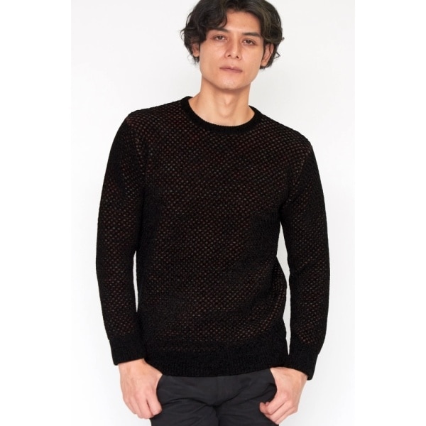 トルネードマート（TORNADO MART）/TORNADO MART∴カスリネットモールクルーネックニット