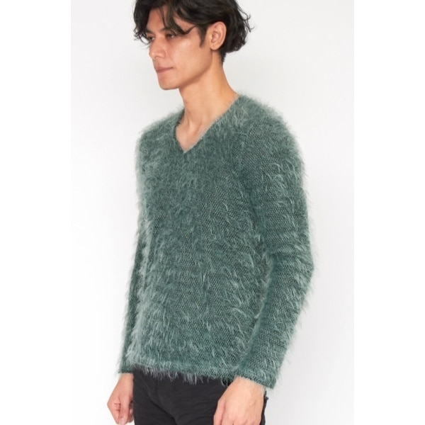 トルネードマート（TORNADO MART）/TORNADO MART∴へアリーVネックカットソー