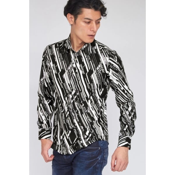 トルネードマート（TORNADO MART）/TORNADO MART∴TMロゴストライプシャツ