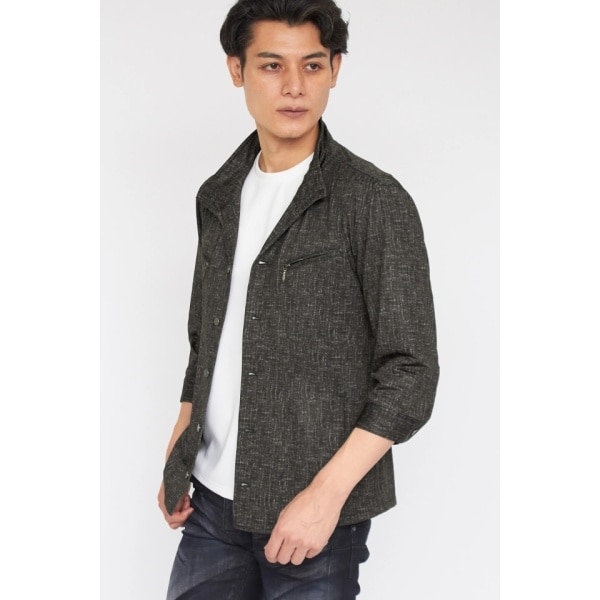 トルネードマート（TORNADO MART）/TORNADO MART∴トゥーダンソフトムラプリントシャツブル(マスキュリン)