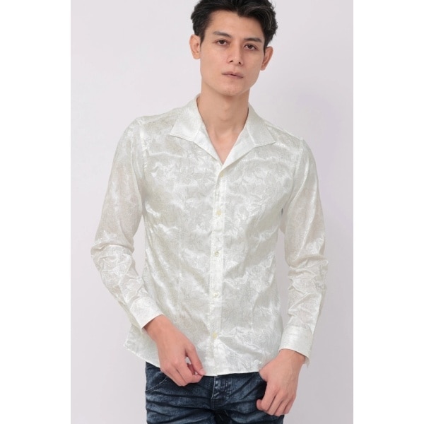 トルネードマート（TORNADO MART）/TORNADO MART∴ラメステッチ調フラワープリントシャツ