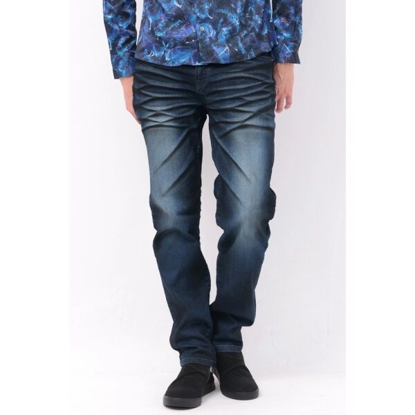 トルネードマート（TORNADO MART）/TORNADO MART∴ブラックコーティングスリムテーパードデニム