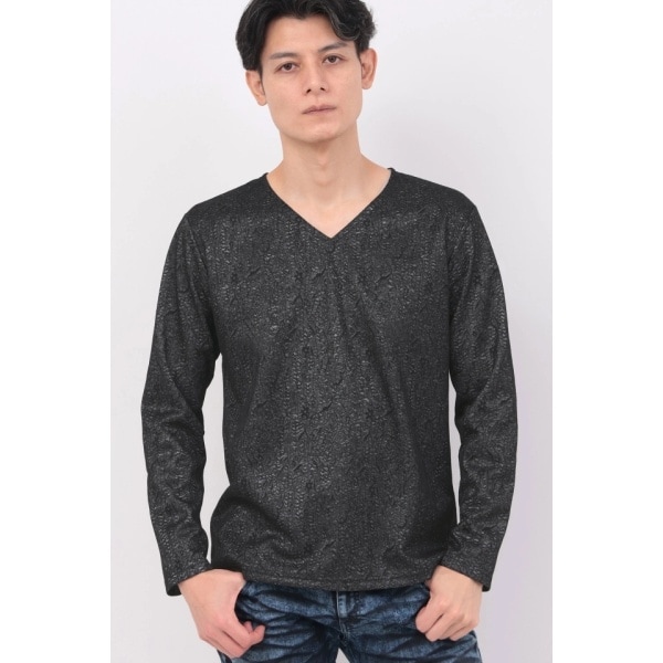 トルネードマート（TORNADO MART）/TORNADO MART∴フェザーボンディングブライトVネックカットソー