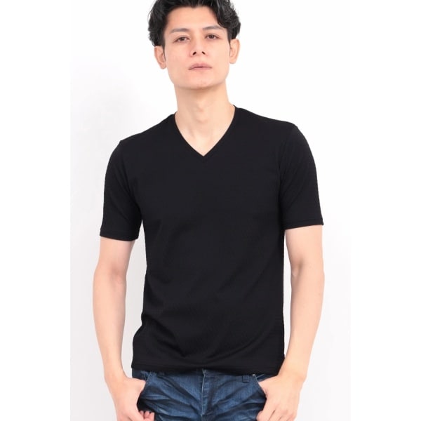 トルネードマート（TORNADO MART）/TORNADO MART∴オーシャンウェーブVネック半袖カットソー