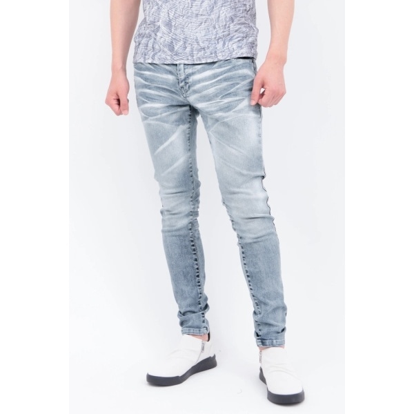 トルネードマート（TORNADO MART）/TORNADO MART∴ホワイトフォームグラデーションスキニーデニム