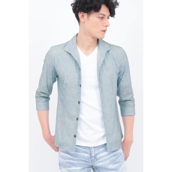 トルネードマート（TORNADO MART）/TORNADO MART∴ハイテンションレースプリント7分袖シャツ