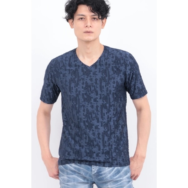 トルネードマート（TORNADO MART）/TORNADO MART∴カットジャカードジャージー半袖カットソー