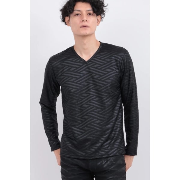 トルネードマート（TORNADO MART）/TORNADO MART∴ブライトフクレダイヤJQVネックカットソー