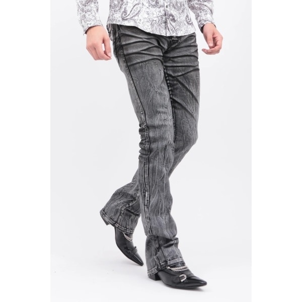 トルネードマート（TORNADO MART）/ＴＯＲＮＡＤＯ ＭＡＲＴ∴リンクルシェードシューカットデニム