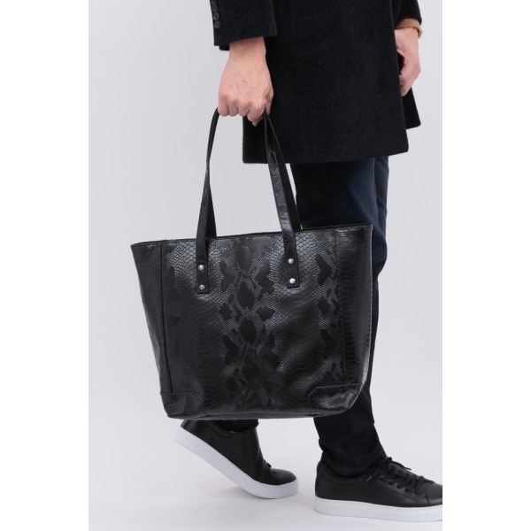 トルネードマート（TORNADO MART）/TORNADO MART∴パイソンエンボスレザートートバッグ