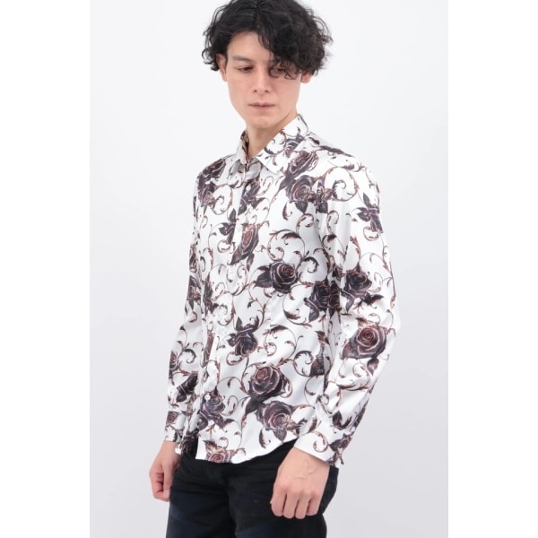 トルネードマート（TORNADO MART）/TORNADO MART∴フィリグリーローズプリントシャツ