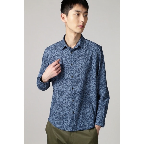 ハイストリート（HIGH STREET）/HIGH STREET∴ボタニカルチェックプリントシャツ