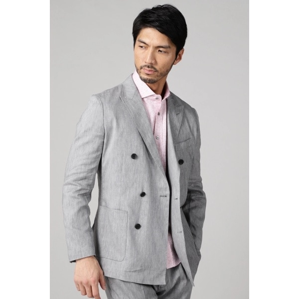 ハイストリート（HIGH STREET）/HIGH STREET∴TC麻シャンブレーダブルジャケット